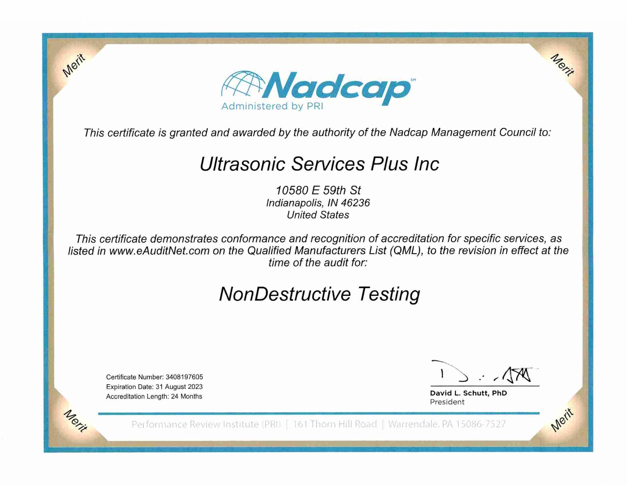 Ultrasonic Service Plus - Nondestructive Testing (NDT)
